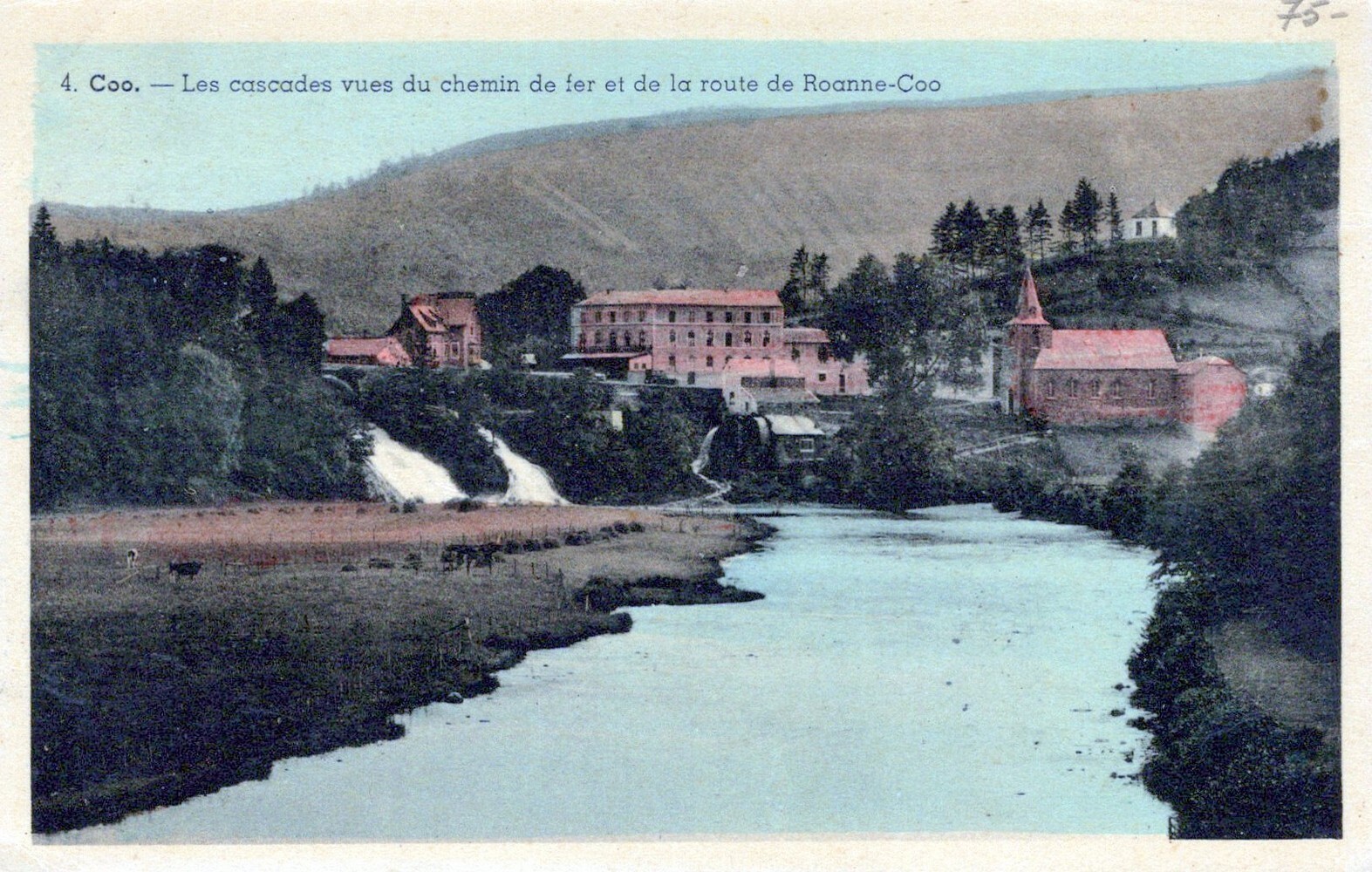 BELGIUM COO WATERFALL Province of Liège Postcard CPA Unposted #PAD090.U ...