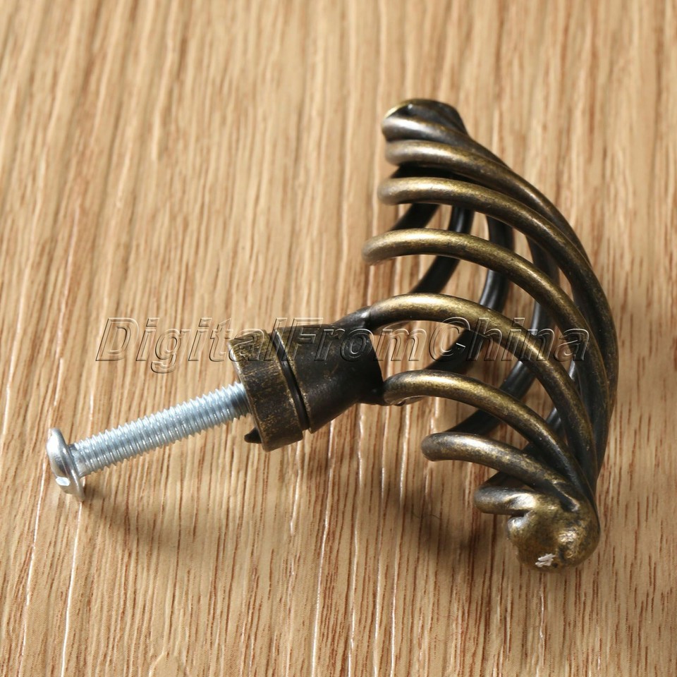 Twist Cage Spiral Door Knob Kitchen Cabinet Cupboard Pull Handle ...