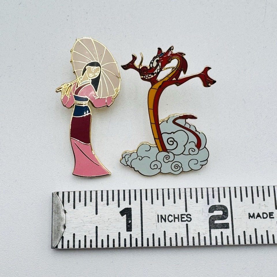 Disney Mulan And Mushu Pin 2002 Set Of 2 VINTAGE | eBay