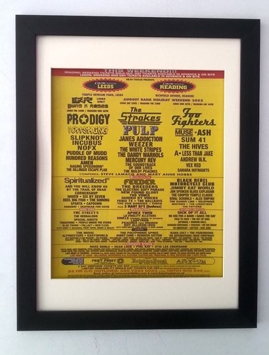 GUNS N' ROSES*Reading Festival*2002*ORIGINAL*POSTER*AD*FRAMED* FAST ...