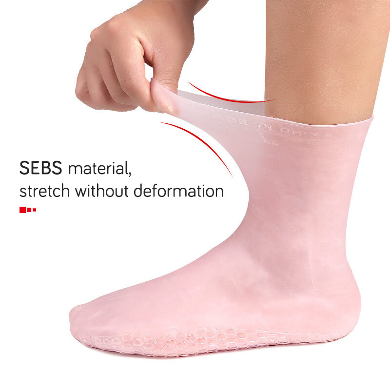 1 Pair Feet Care Socks Silicone Moisturizing Gel Heel Socks Foot Care ...