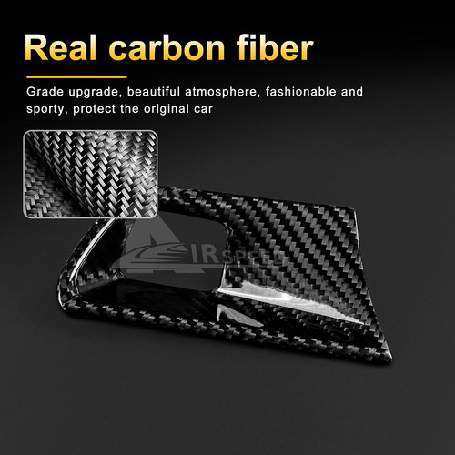 REAL HARD Carbon Fiber Start Stop Button Frame Panel Cover For Camaro ...