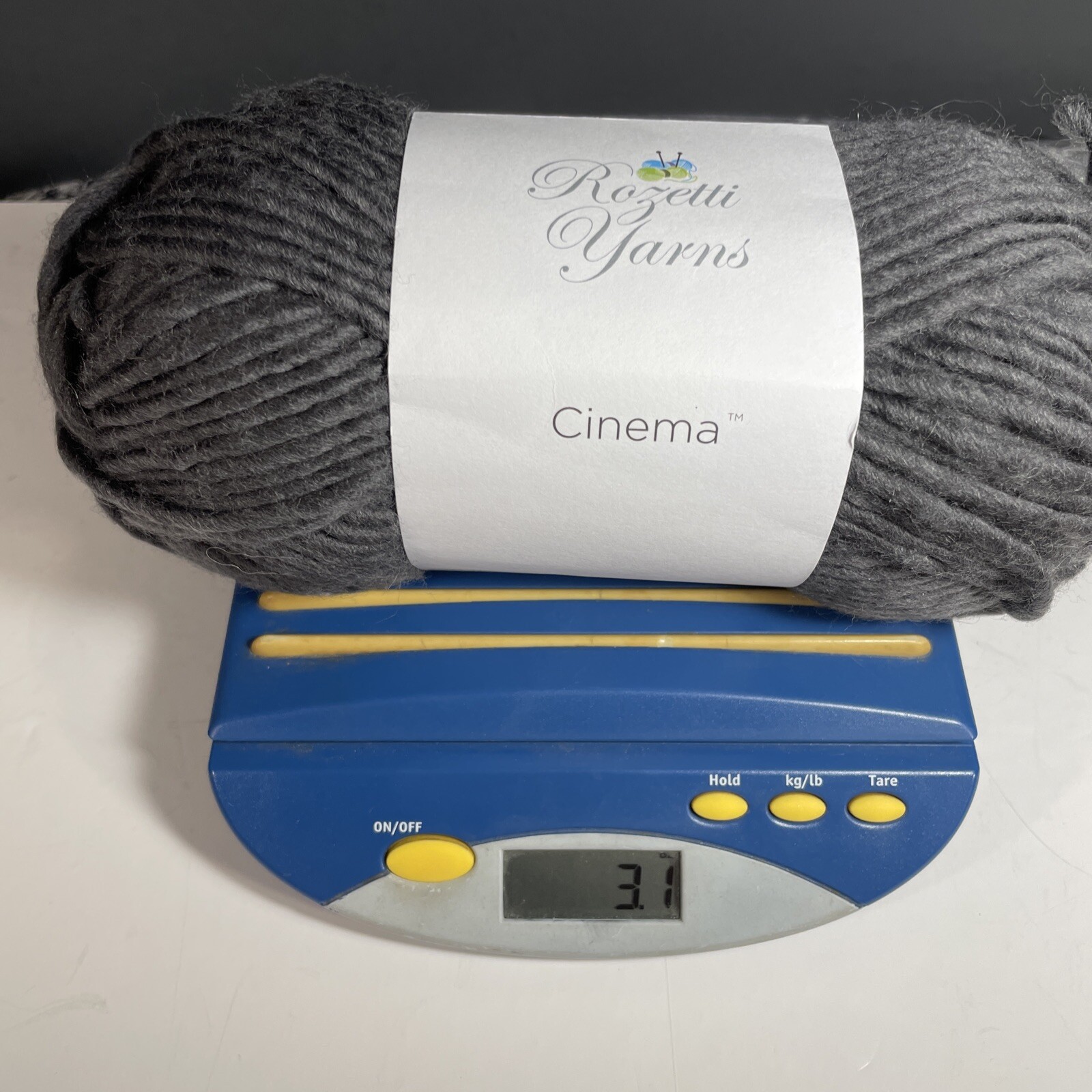Rozetti Yarns Cinema Stone #405 Partial Skein Wool Nylon Cashmere Blend ...
