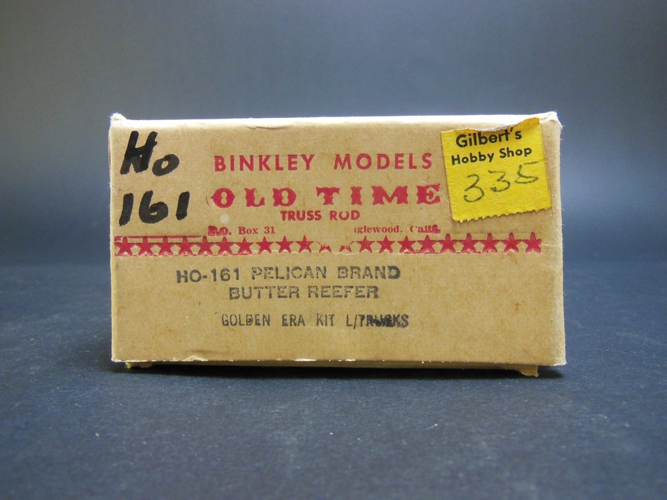 HO SCALE BINKLEY MODELS PELICAN BUTTER REEFER OLD TIMER CRAFTSMAN KIT ...