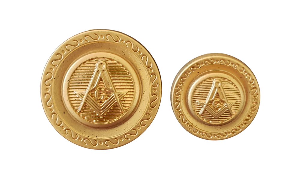 1006-Blazer Jacket buttons circular S&C gold plated Masonic Freemasonry ...