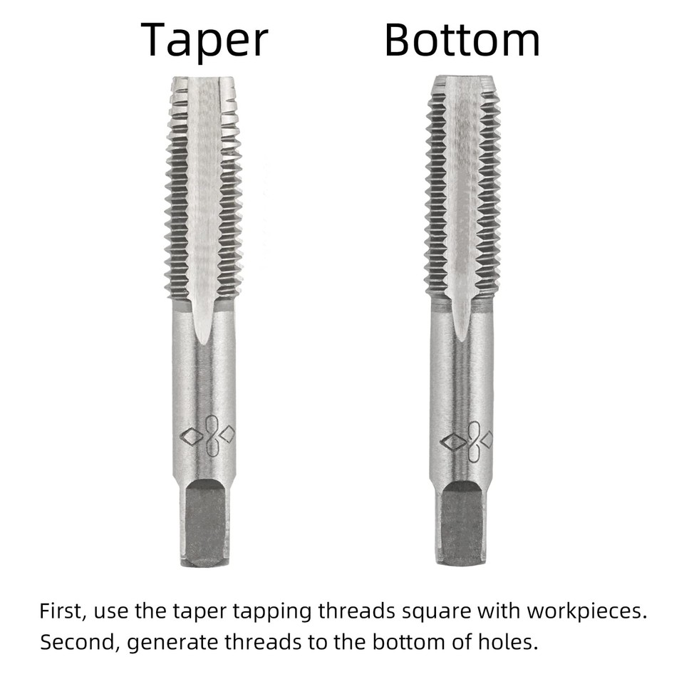 M12 X 1.5 Metric Hand Tap Pair Right Hand M12x1.5mm Threading Hand Taps ...