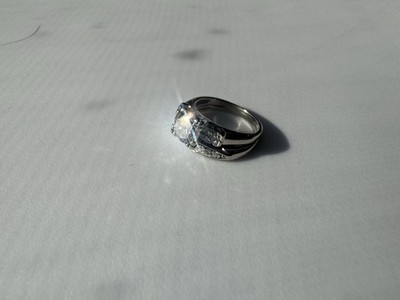 Vintage 4CT Natural Round Diamond H-I Color SL2 Clarity Engagement Ring ...