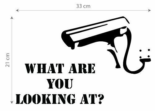 Banksy What are You Looking at ? Wall Sticker Decal Stickers | eBay