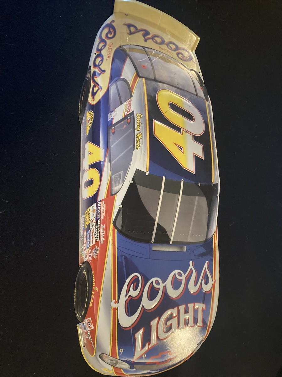 Nascar Coors Light Logo Coors Light Plastic NASCAR Hood Advertisement