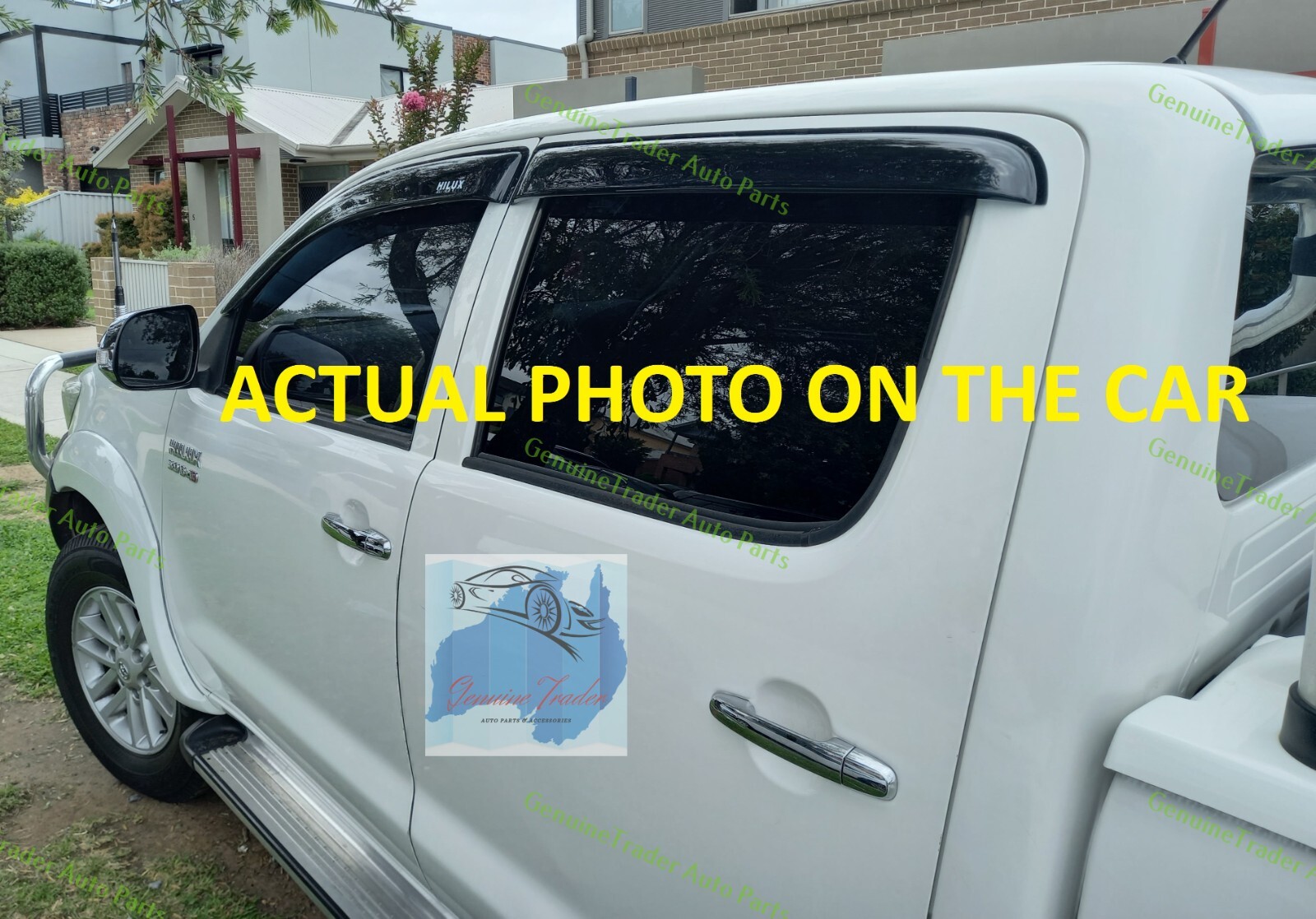 Window Visor Weather Shields Fits Hilux N70 DUAL CAB ONLY 2005-2015 ...