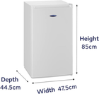 RL111EW Freestanding Under Counter Fridge Energy Class E Compact ...