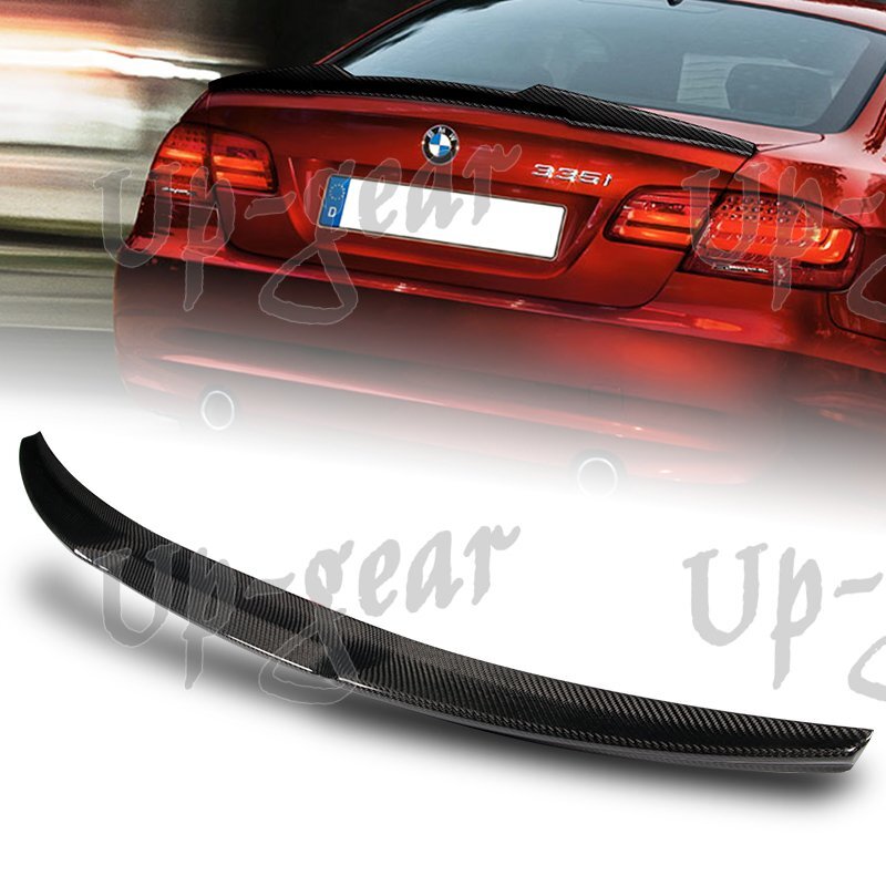 For 2007-2013 BMW E92 3-Series Coupe Real Carbon Fiber Rear Trunk ...