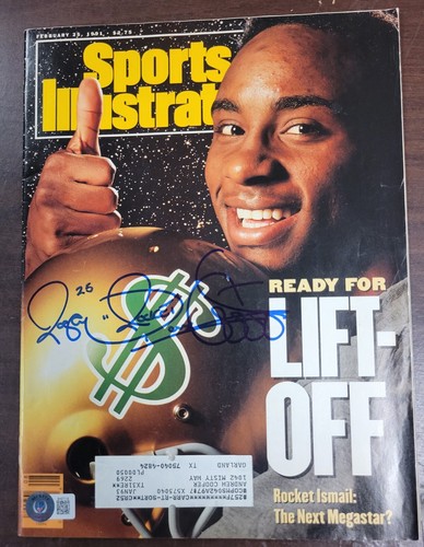 Rocket Ismail Signed Full Autograph Sports Illustrated 2/25/91 Beckett ...