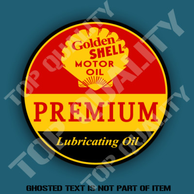 VINTAGE SHELL LUBRICATING OIL Decal Sticker Vintage Retro Mancave Hot ...