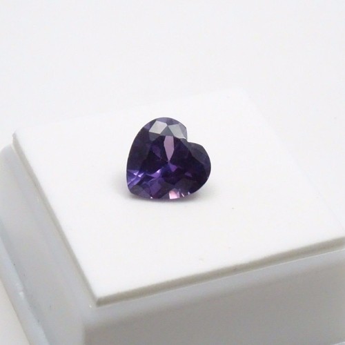 4.0ct+ Russian Lab Created Alexandrite Heart Shape - 10x10mm - Loose ...