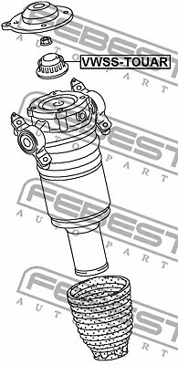 Vwss-touar Febest Shock Absorber Support for VAG 7p6412327 for sale ...