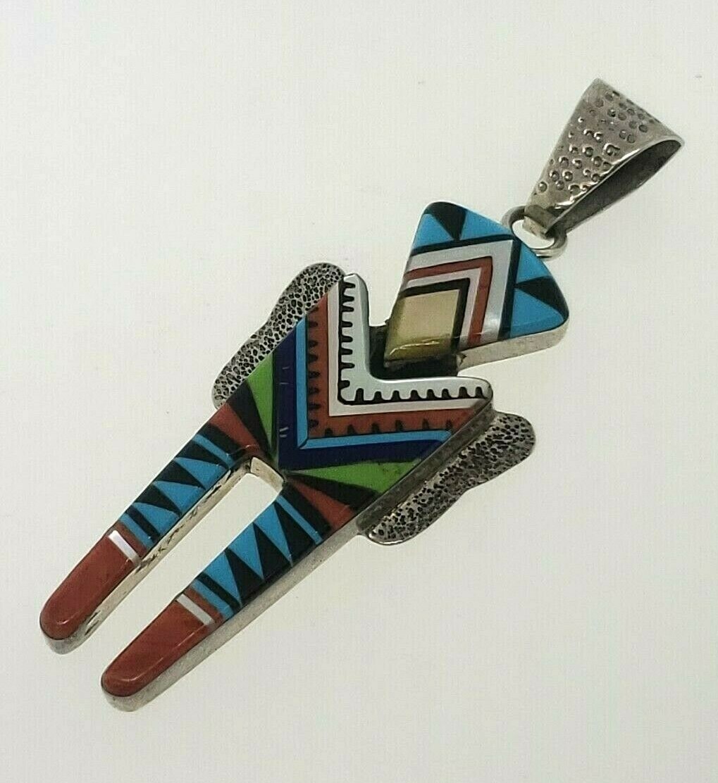 Native American Zuni Signed NB Sterling Silver Micro … - Gem