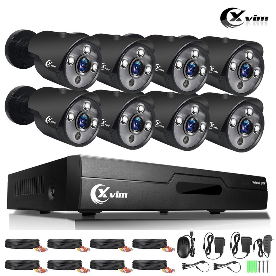XVIM 1080P HDMI DVR Home Outdoor Security Camera System Night Vision ...