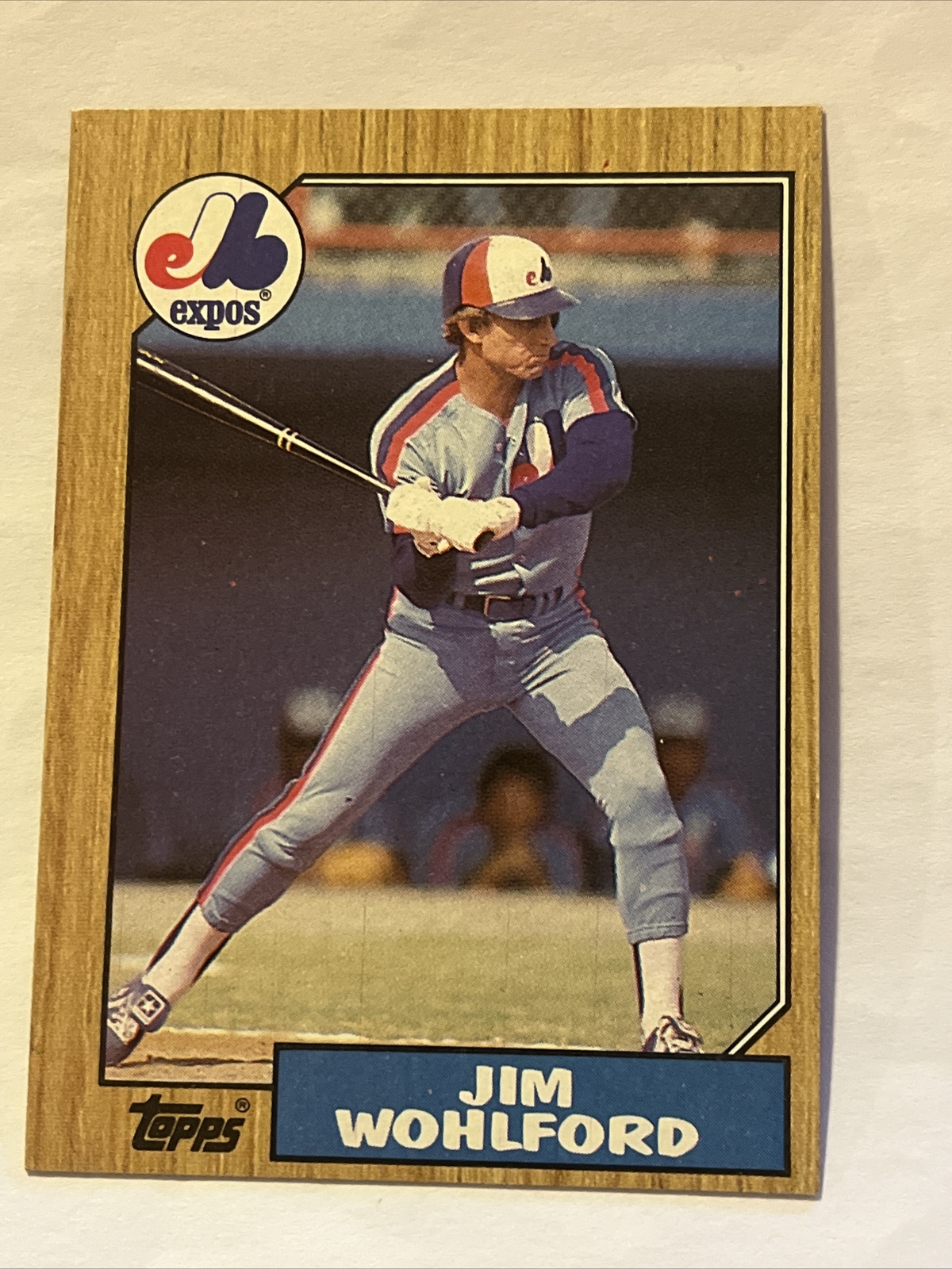 1987 Topps Montreal Expos Baseball Card #527 Jim Wohlford | eBay