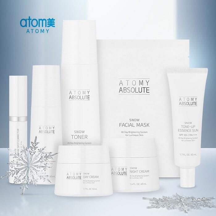 ATOMY Absolute Snow 7ea Set All Day Brightening for Luminous skin K ...