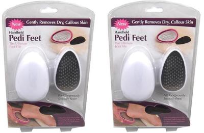 2x Handheld Pedi Feet, The Ultimate Foot File For Gorgeously Smooth ...