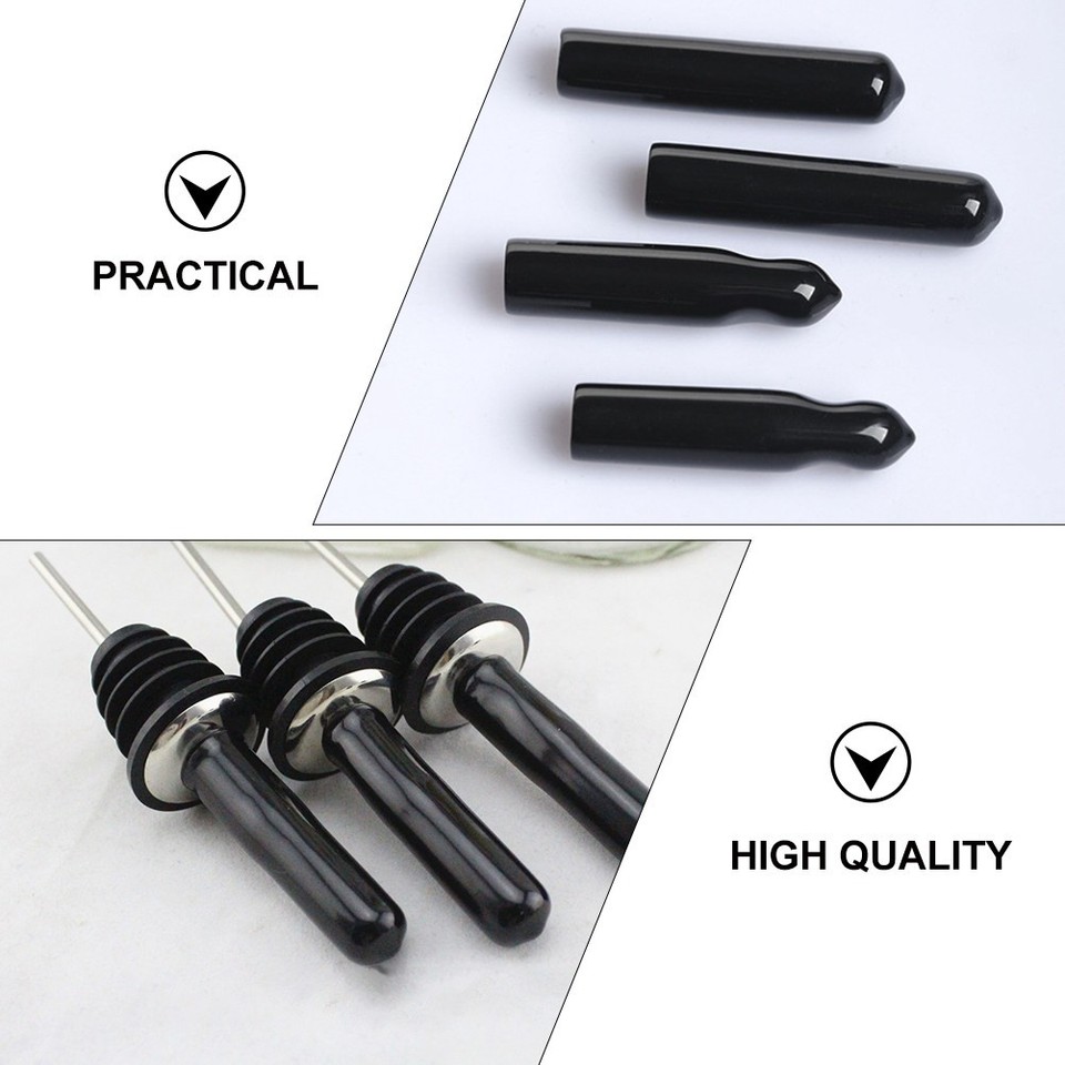10 Pcs Rubber Liquor Bottle Pourer Spout Dust Caps Dispenser Covers ...