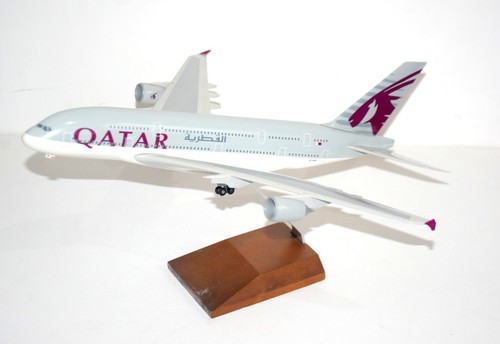 Risesoon Qatar Airways A7-APA Desk Top Display Airplane | eBay UK