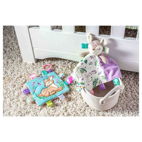 Mary Meyer Taggies Soothing Sensory Crinkle Me Flora Fawn Squeaker Worm ...