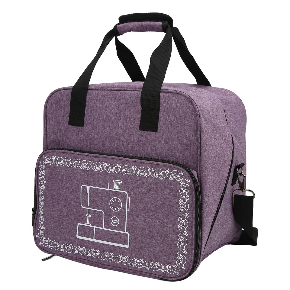 Sewing Machine Bag Pockets Design Sewing Machine Carrying Case Purple ...