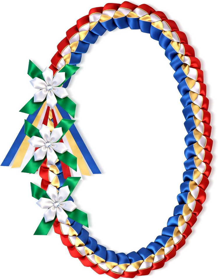 48" Filipino Graduation Leis Graduation Ribbon Lei Class of 2026 ...