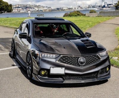 Carbon Fiber Hood AMS Style For 18-20 4dr Acura TLX | eBay