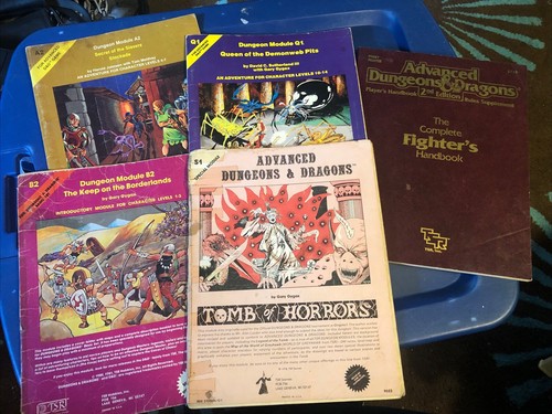 Vintage Advanced Dungeons & Dragons Modules Rulebooks (1978–1981) – Lot ...