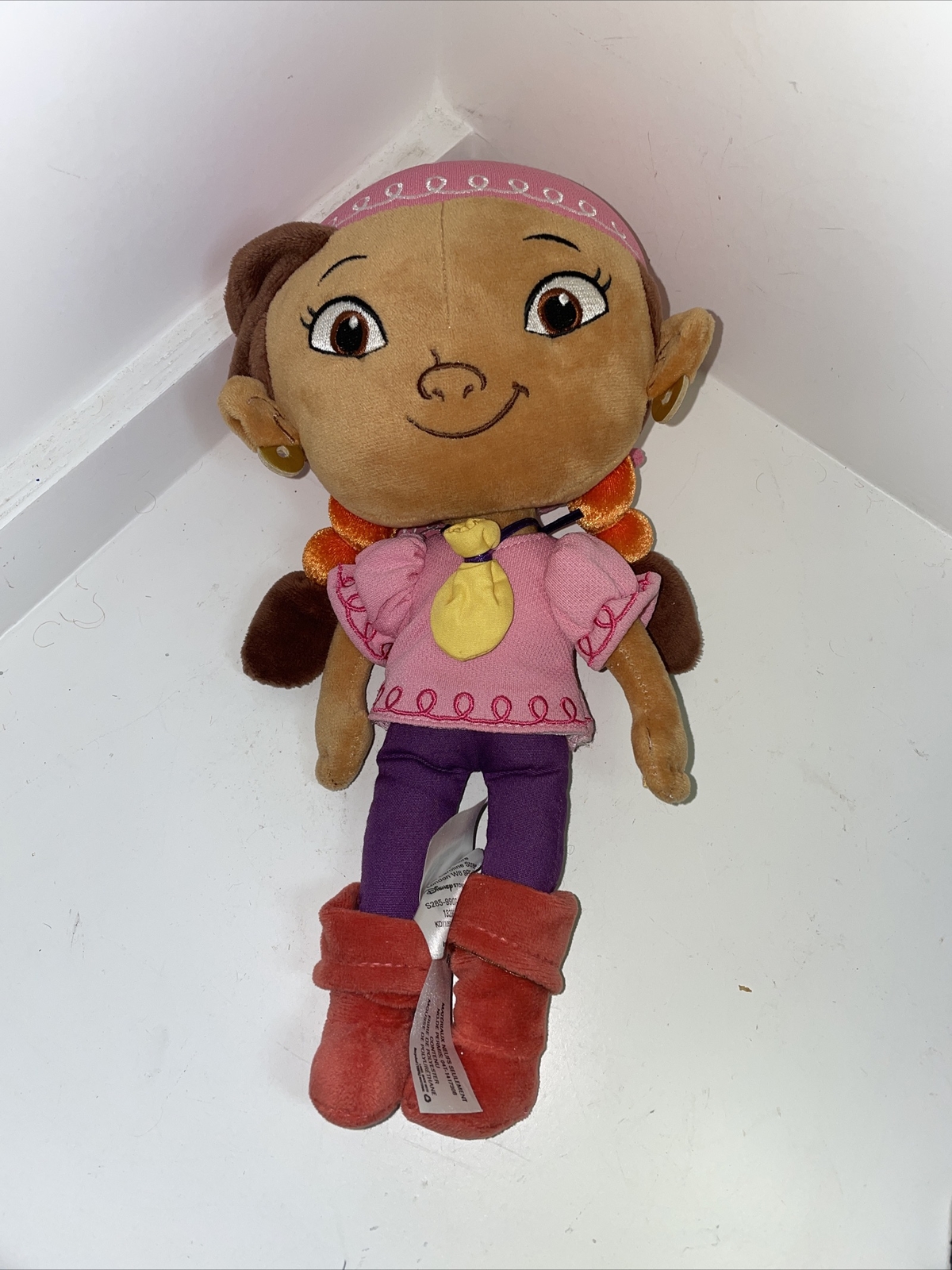 Disney Parks Izzy Pirate Plush Doll Jake Neverland Pirates Brown Skin ...