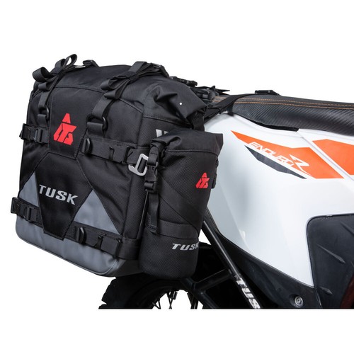 Tusk Pannier Racks With Pilot Bags Black/Gray Fits KTM 690 ENDURO 2008 ...