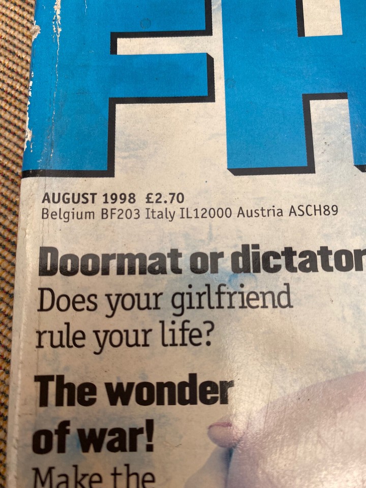 FHM Magazine August 1998 | eBay