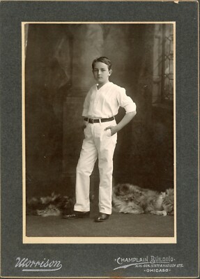 WILLIAM COURTLEIGH JR. SIGNED 1902 CABINET CARD • YOUNG STAGE ACTOR | eBay