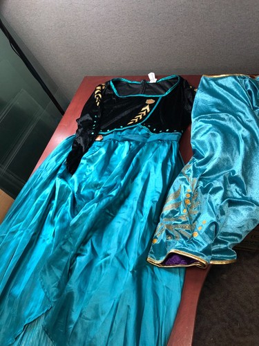 Adult Frozen 2 PRESTIGE Anna Long Dress/Cape Women's Halloween Costume ...