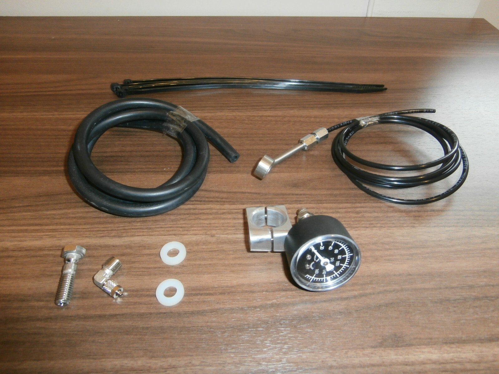 TRIUMPH T150 T160 BSA ROCKET 3 OIL PRESSURE GAUGE KIT (BLACK FACE ...