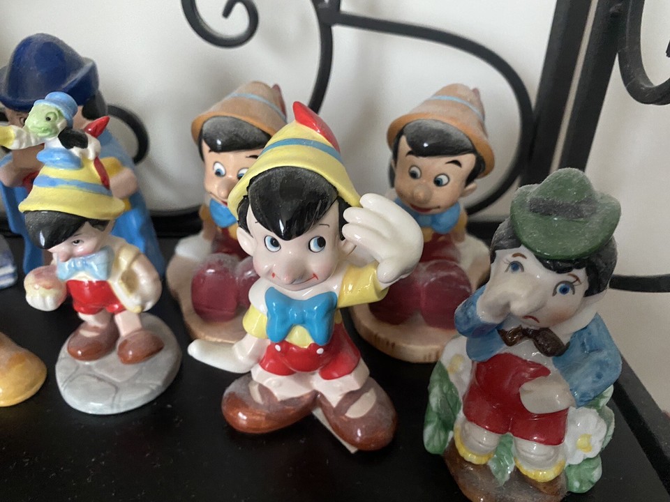 Pinocchio Collectables Lot Walt Disney Figures Rare Vintage Schmid ...