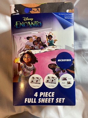 Disney Encanto 4 Piece Full Sheet Set 1 Fitted & 1 Flat Sheet 2 ...