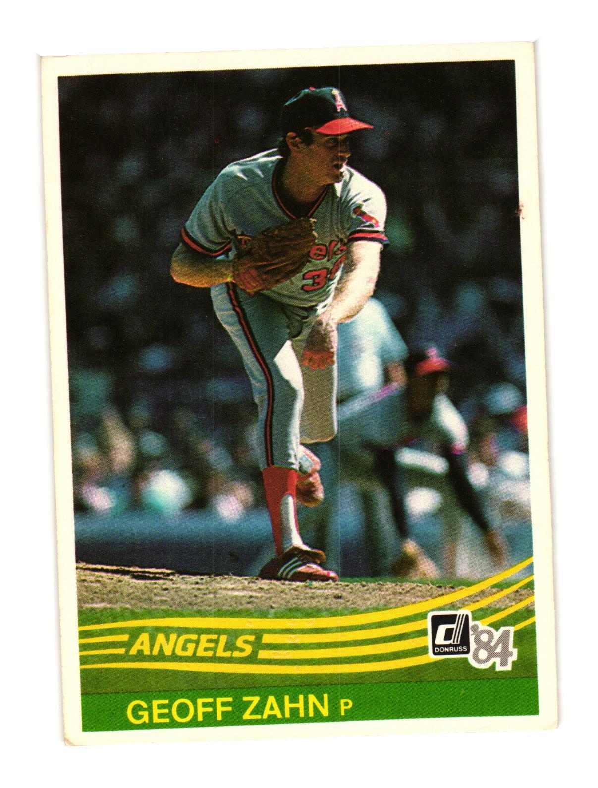 1984 Donruss #402 Geoff Zahn California Angels | eBay