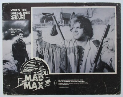 MAD MAX 1979 Rare Australian lobby card Toecutter Hugh Keays-Byrne Mel ...