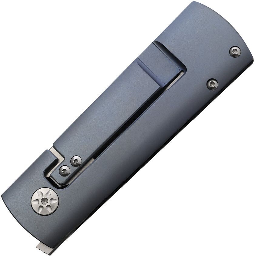 Maserin Frame Folding Knife 3" False Edge Elmax Steel Blade Titanium ...