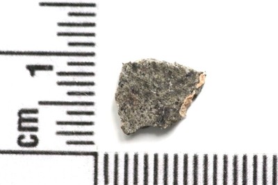 NWA 15016, basaltic martian shergottite meteorite. 0.162 grams. AML5485 ...