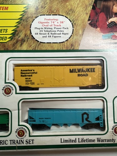 Bachmann Silver Lightning Train Set 147 Pieces E-Z Track System 7 Cars BRAND NEW | eBay