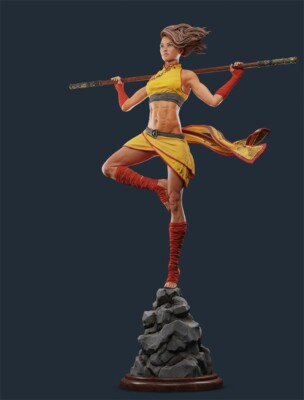 1/6 Monk Woman 3D Printing GK Figure Model Kit Unpainted unassembled ...