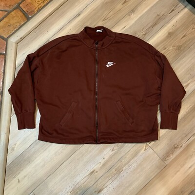 Modern Nike Maroon Zip Up Jacket, Men’s Medium | eBay