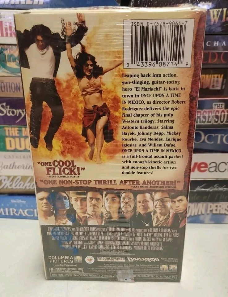 Once Upon a Time in Mexico (VHS, 2004) Factory Sealed New watermark ...