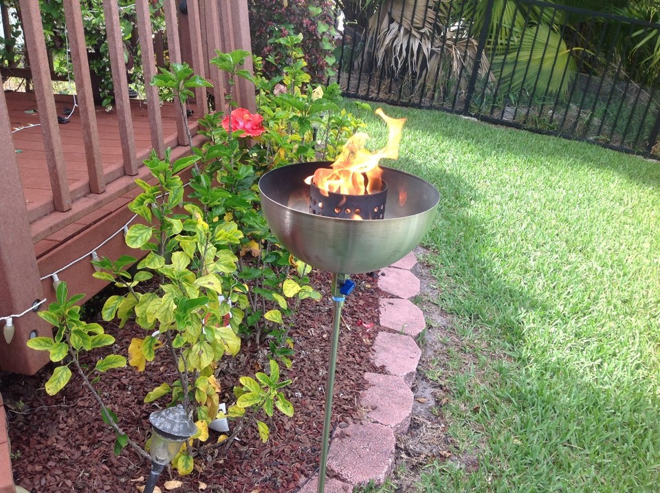 Torch36BCK: DIY Complete Stainless Propane TIKI TORCH/ FIRE BOWLS 44 ...