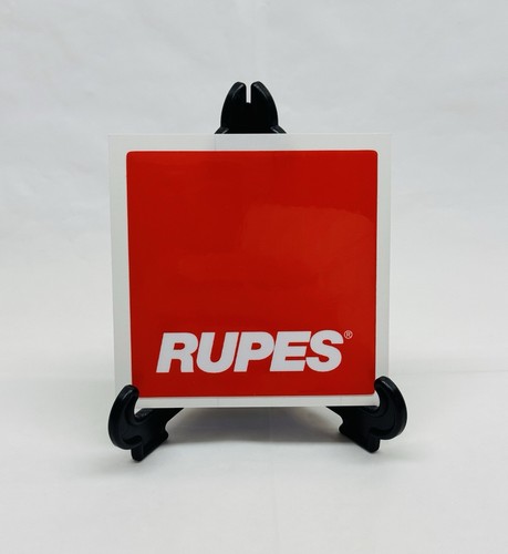 RUPES Logo Sticker Square Red Car Detailing Polishing Tools NEW | eBay